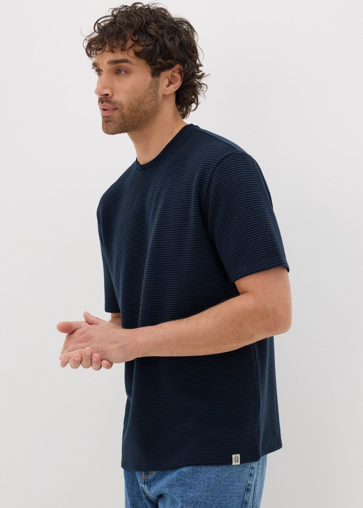 Buy Ribbed Texture T-Shirt Online in Oman from Matalan