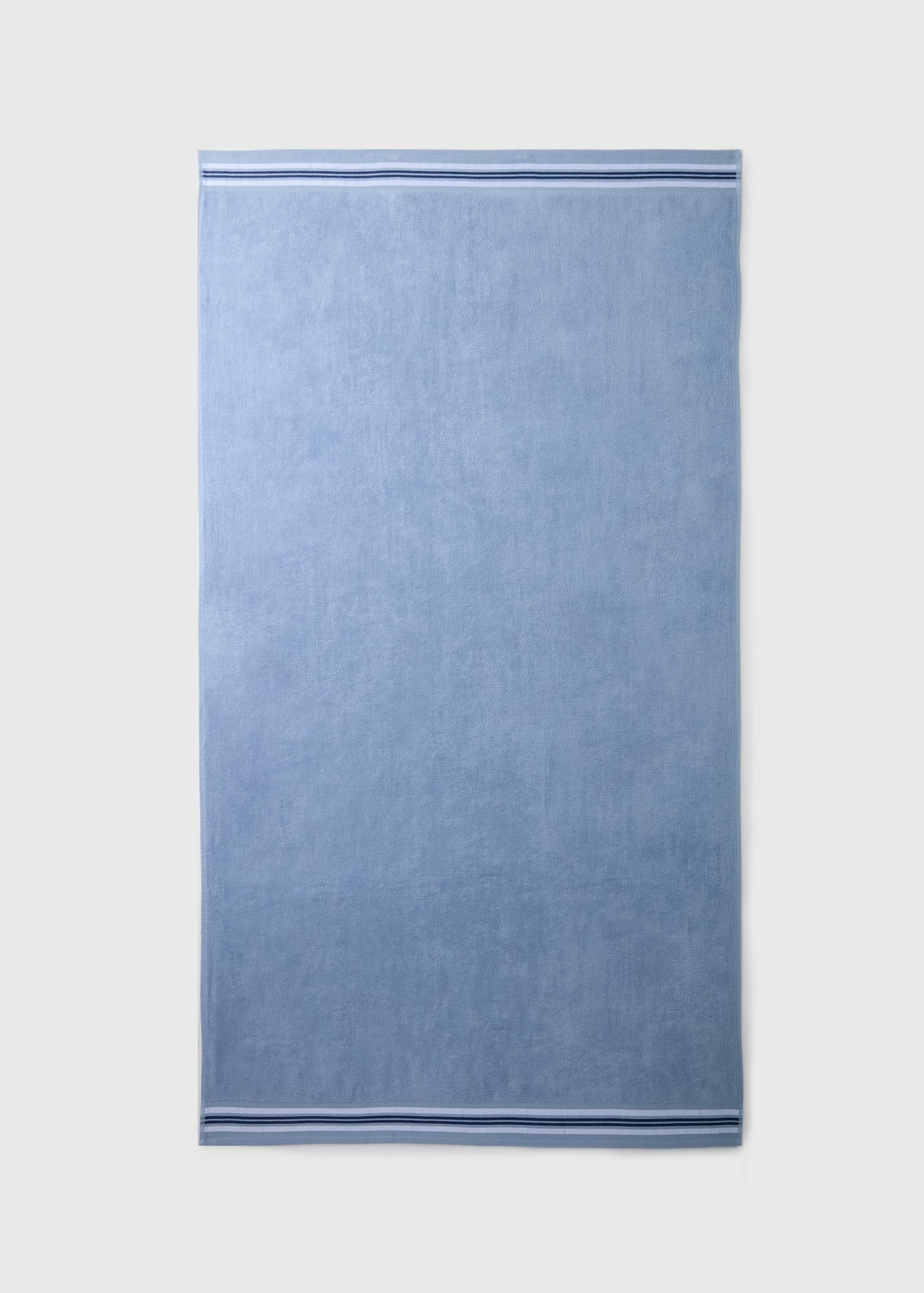 Buy Stripe Border Extra Large Towel-Blue Online in UAE from Matalan