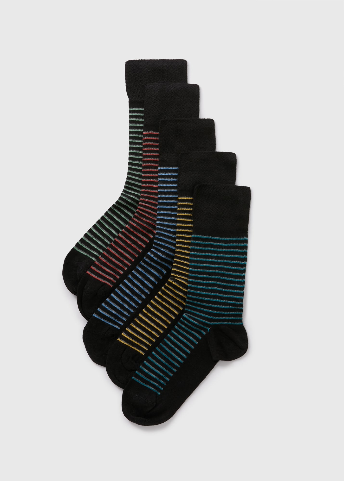 Buy Flexi Top 5 Pack Stripe Socks Online in UAE from Matalan