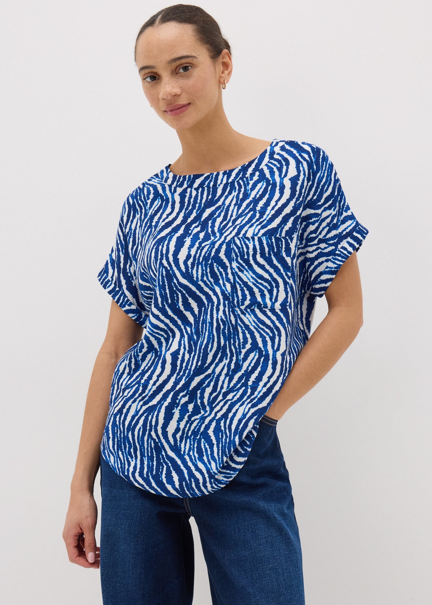 Buy Animal Print Pocket Box Top Online in Oman from Matalan