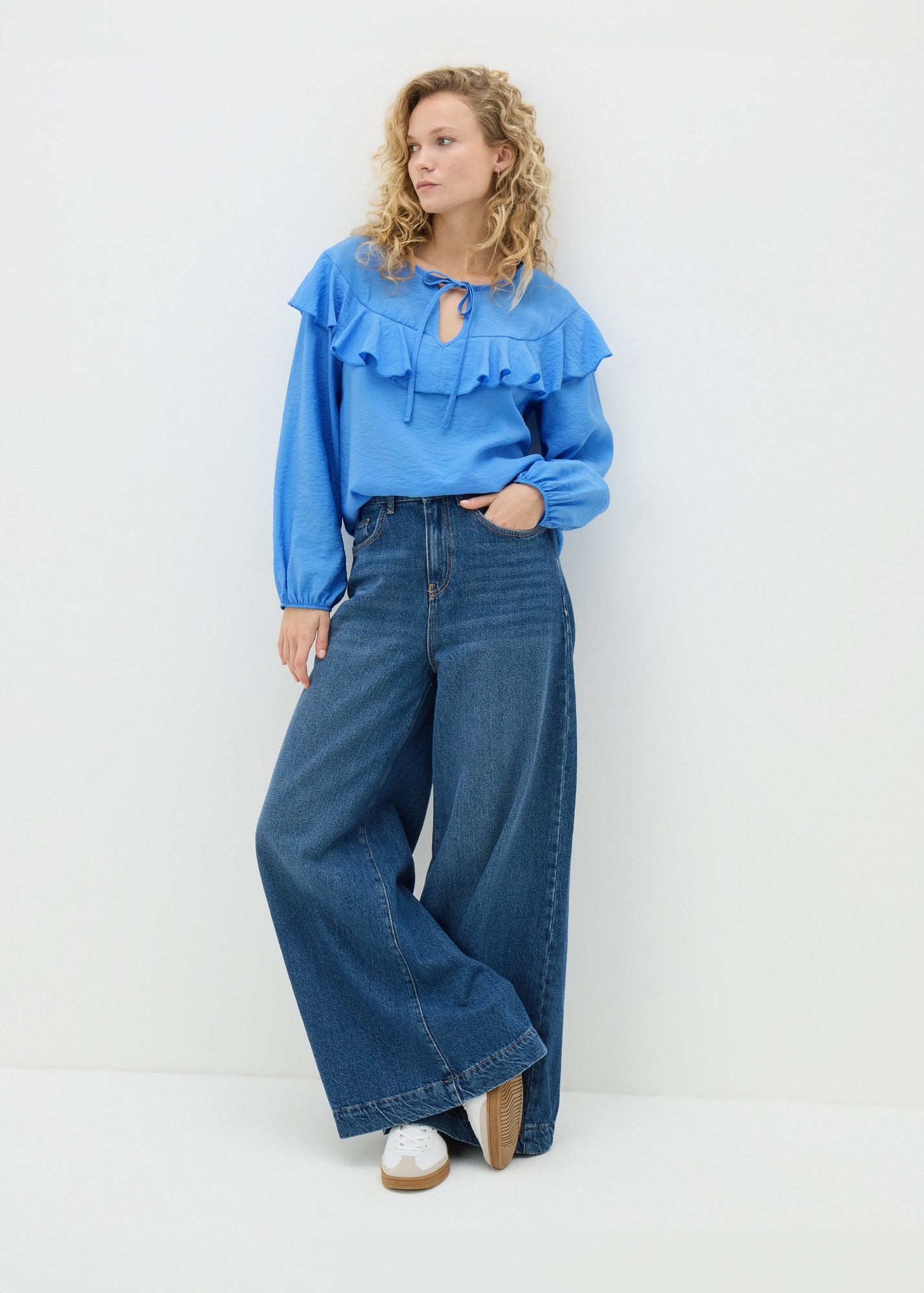 Buy Frill Tie Neck Blouse Online in UAE from Matalan