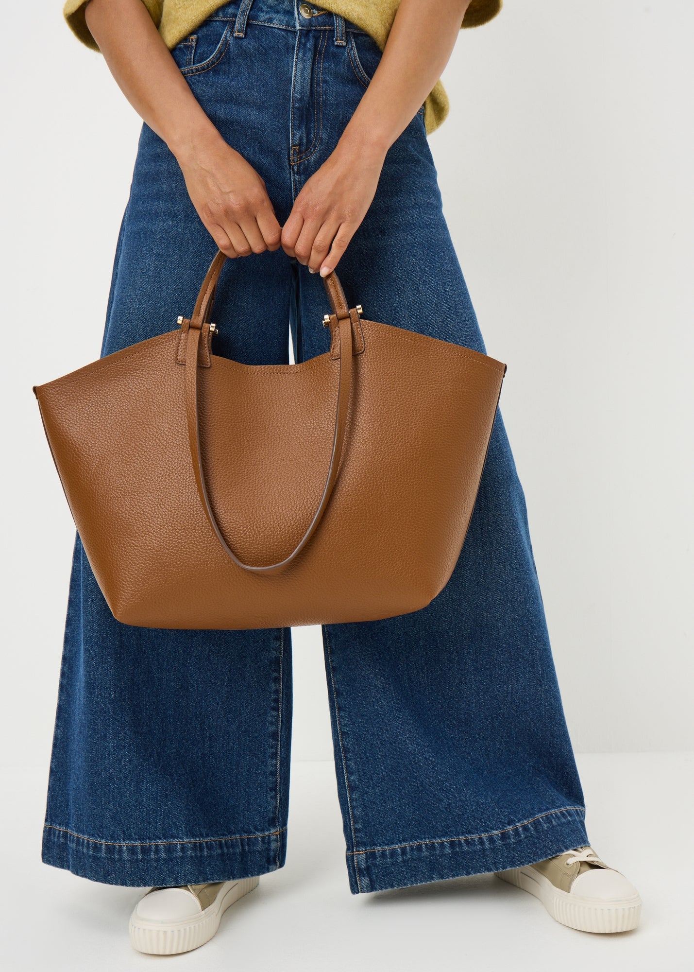 Buy Double Strap Tote Bag-Brown Online in Bahrain from Matalan