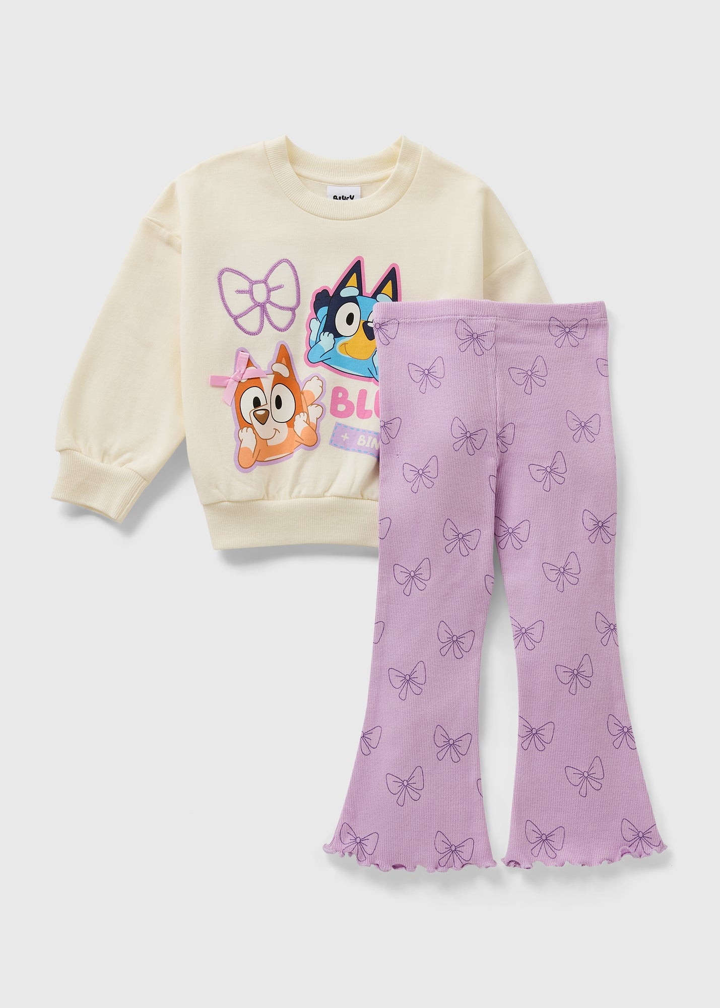Buy Bluey Girls Bow Sweatshirt & Legging Set Online in Qatar from Matalan