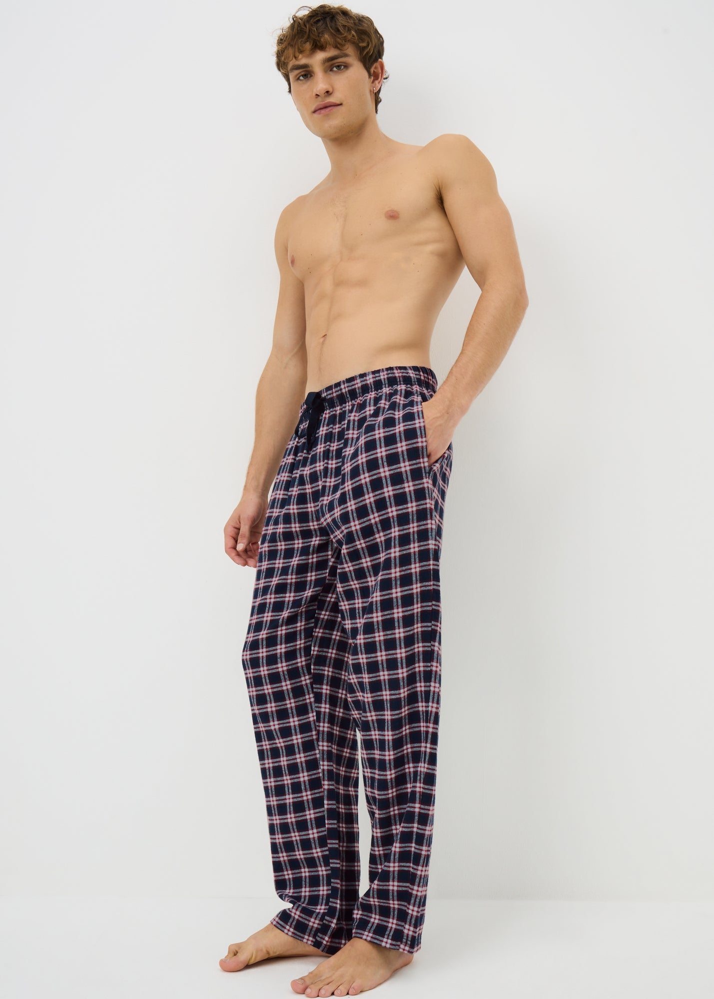Buy Brushed Woven Check Pyjama Bottoms Online in UAE from Matalan