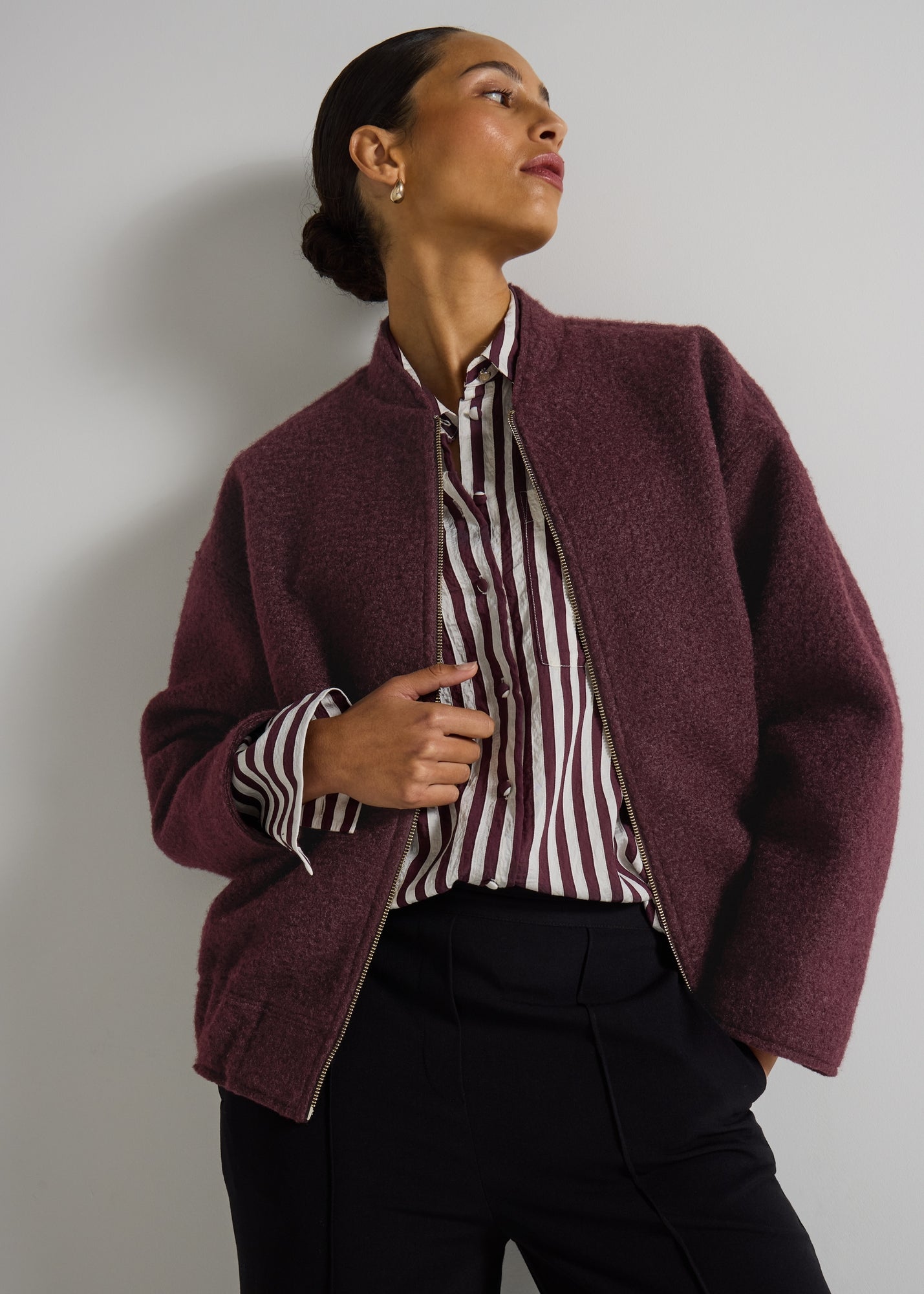 Buy Et Vous Textured Bomber Jacket Online in Jordan from Matalan