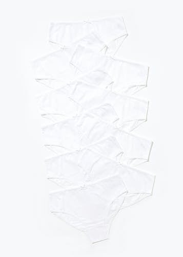 Buy Girls 10 Pack White Briefs Online in UAE - bfab