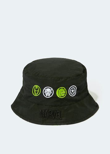 Buy Kids Black Marvel Bucket Hat (3-10yrs) Online in UAE from Matalan