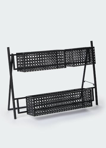 Buy Black Folding Frame Rack Planter (65cm x 28.5cm x 45cm) Online in ...