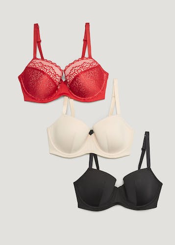 Buy 3 Pack DD+ Padded Bra Online in UAE from Matalan