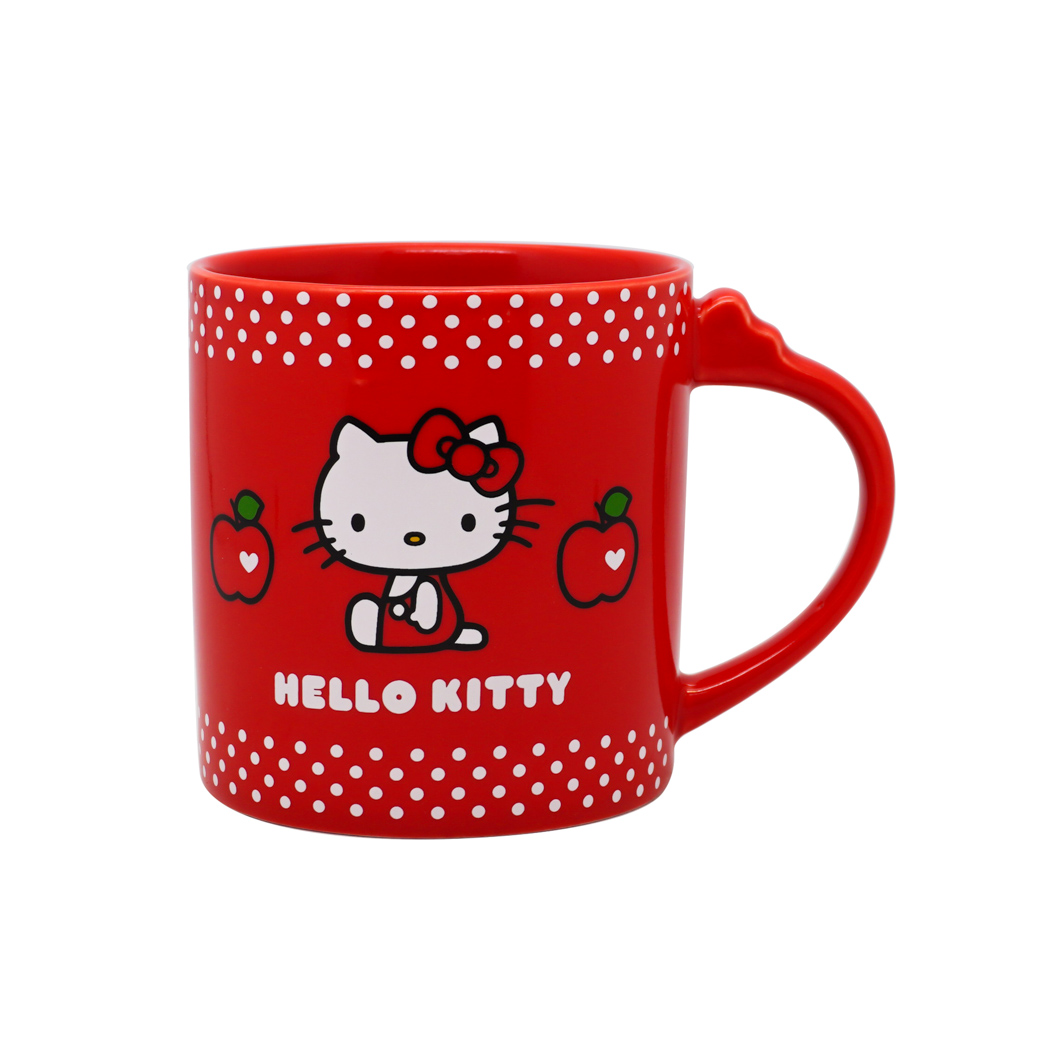 Buy Hello Kitty Apple Collection Ceramic Cup 440mL-Red Online in Qatar ...