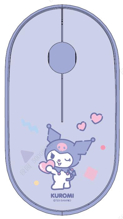 Buy Sanrio characters Wireless Silent Mouse Model: E160(Kuromi) Online ...