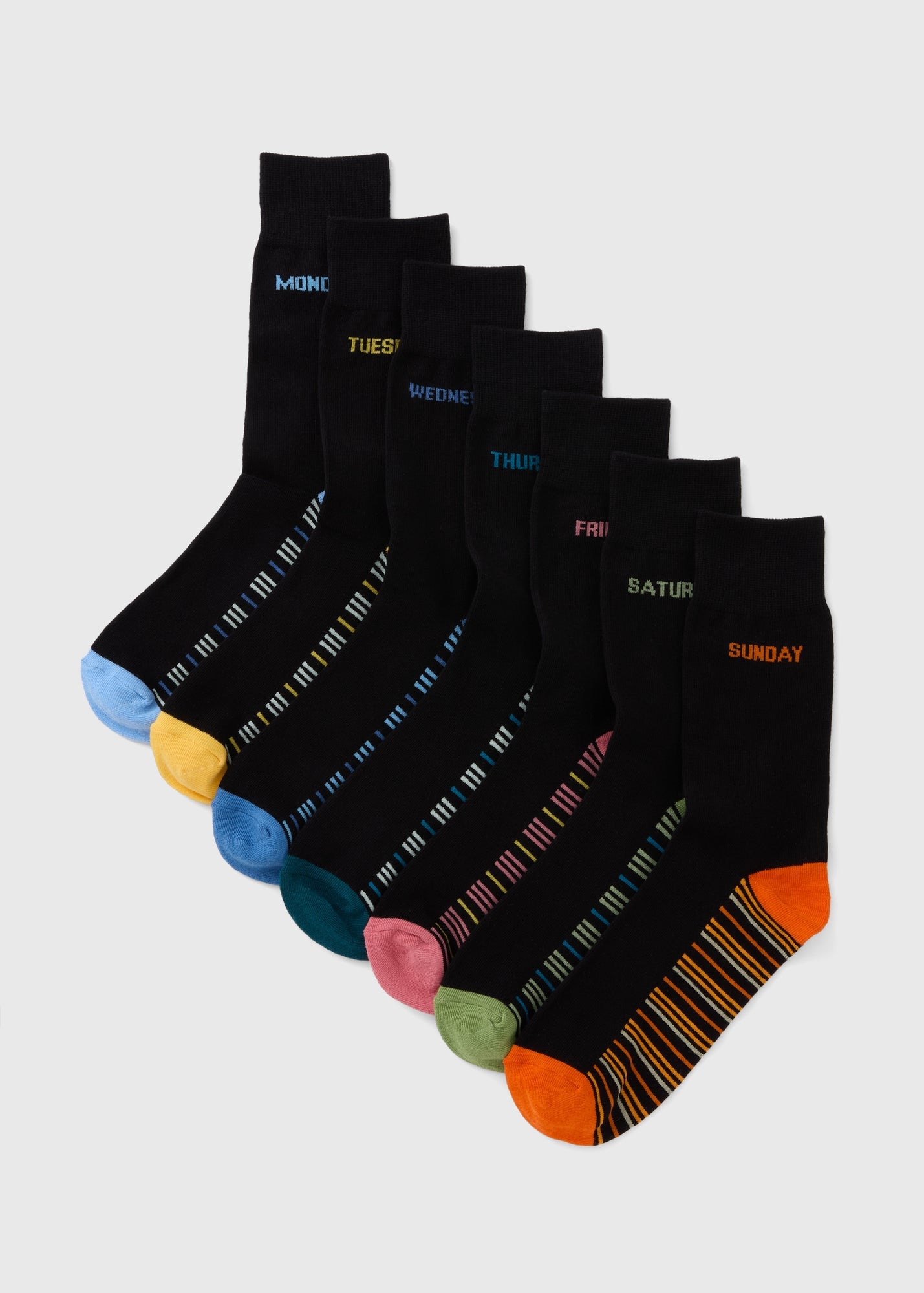 Buy 7 Pack Days Of The Week Socks Online in Oman - bfab