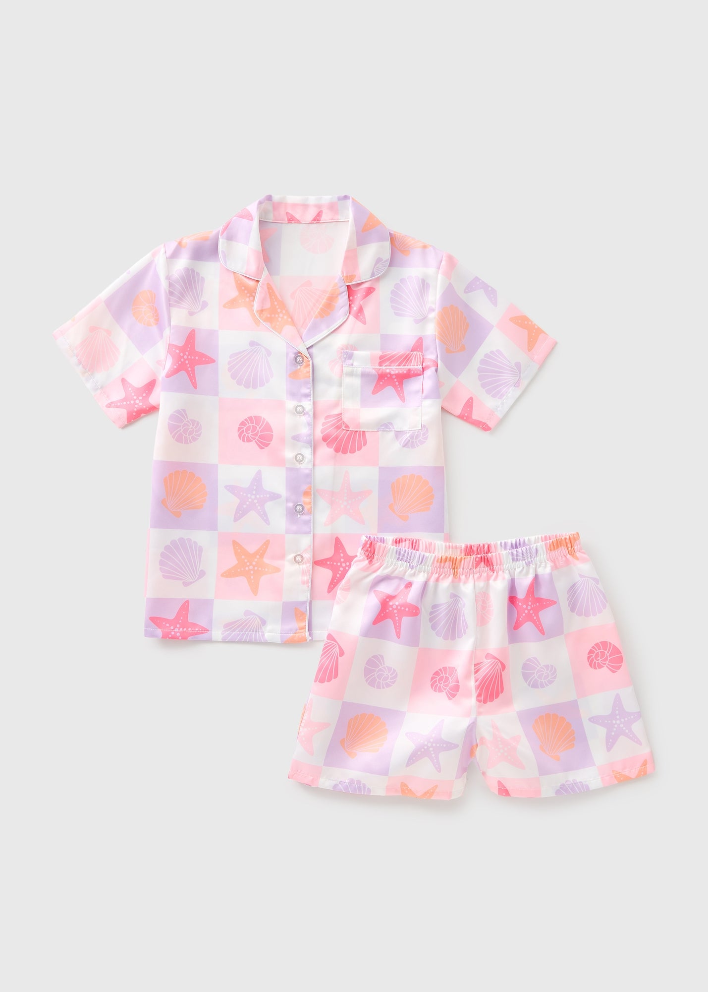 Buy Girls Sea Life Satin Pyjamas Online in UAE from Matalan