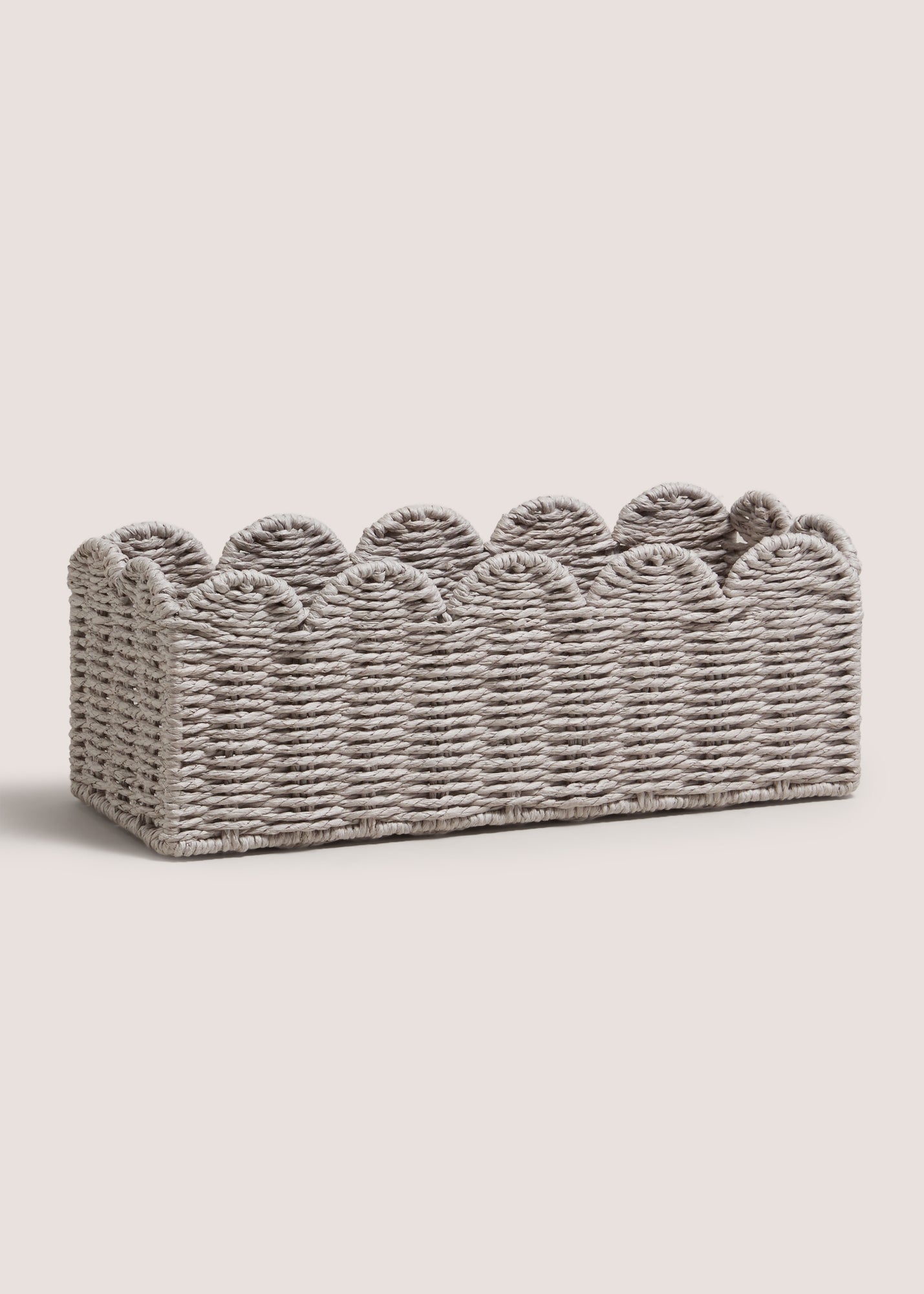 Buy Scalloped Window Storage Basket-Grey-One Size Online in UAE from ...