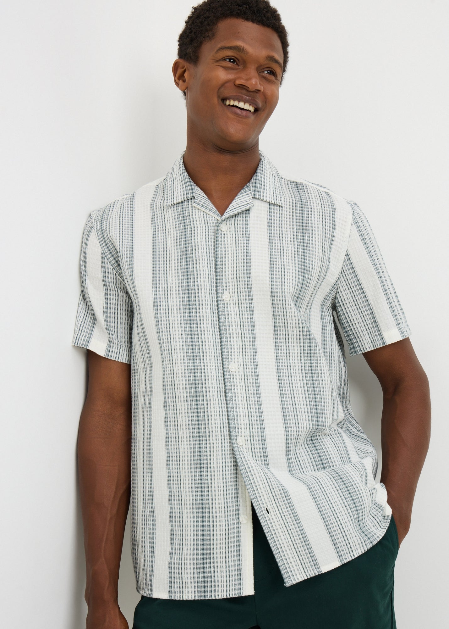 Buy Honeycomb Texture Shirt Online in Qatar - bfab