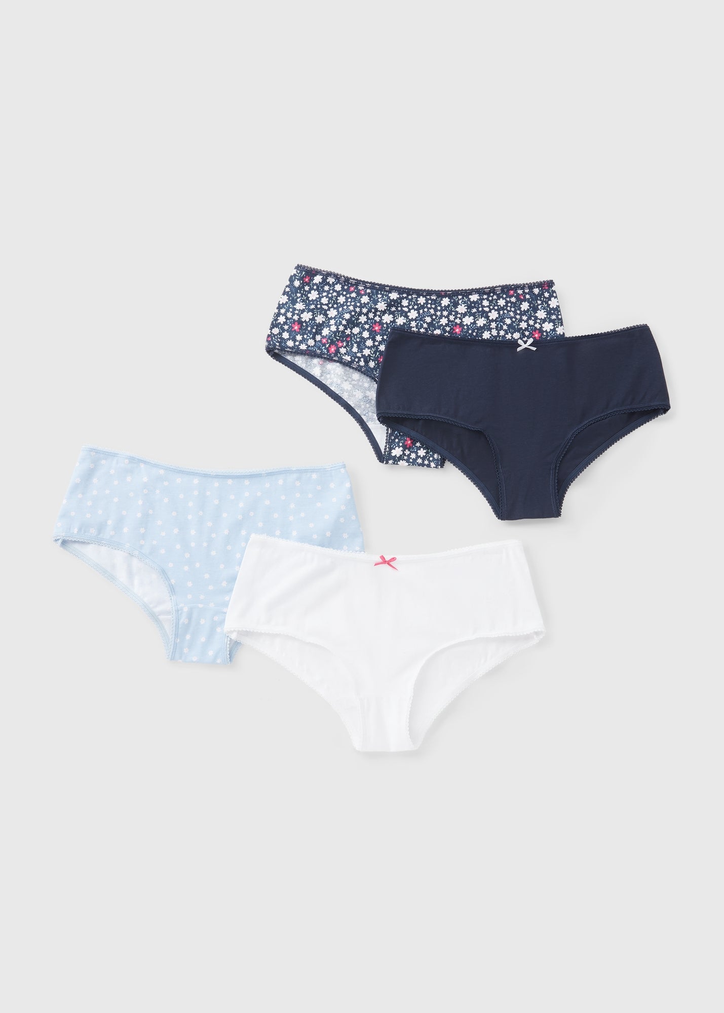 Buy 4 Pack Daisy Print Briefs Online in UAE from Matalan