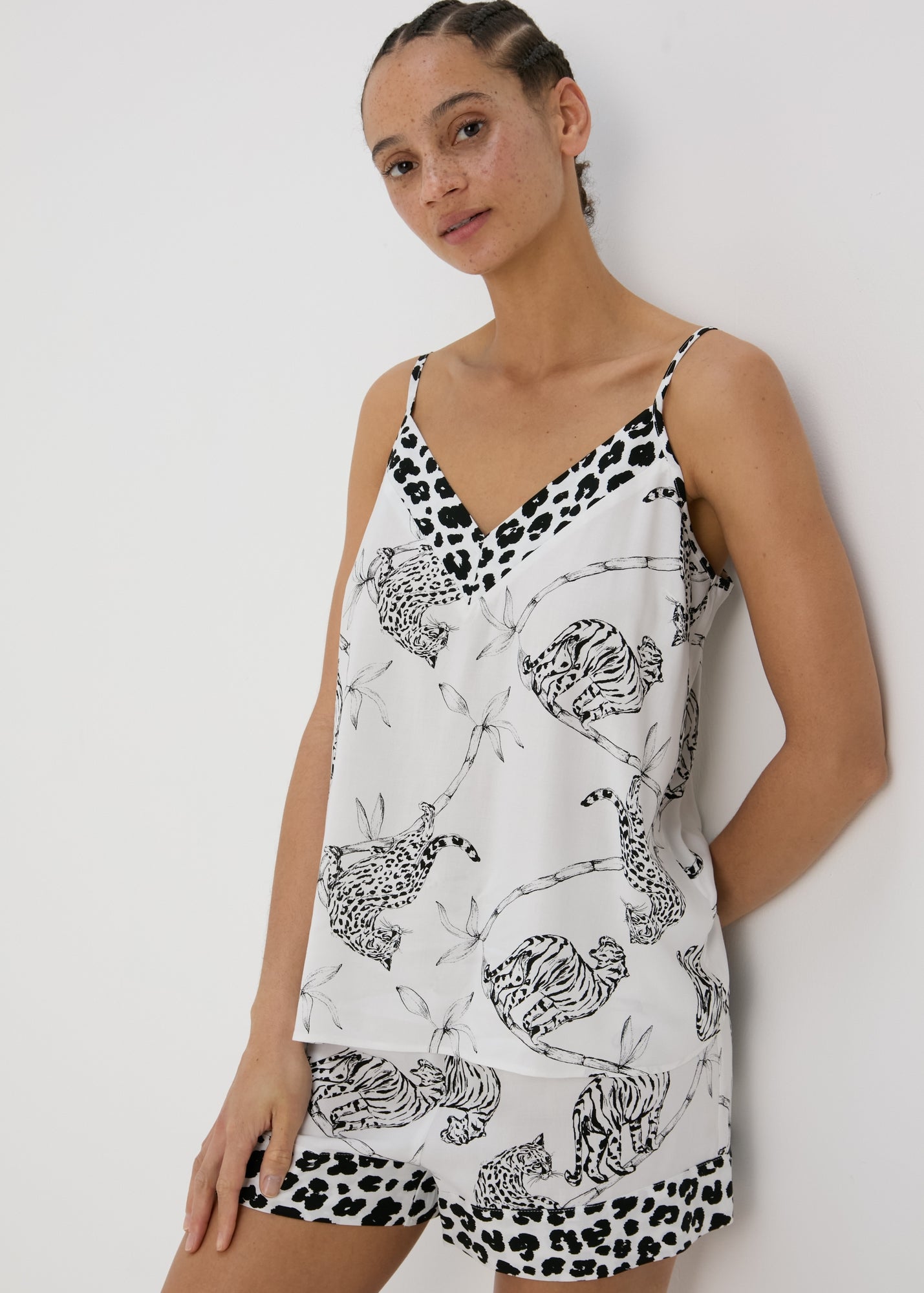 Buy Animal Print Viscose Cami Pyjama Top Online in Jordan from Matalan