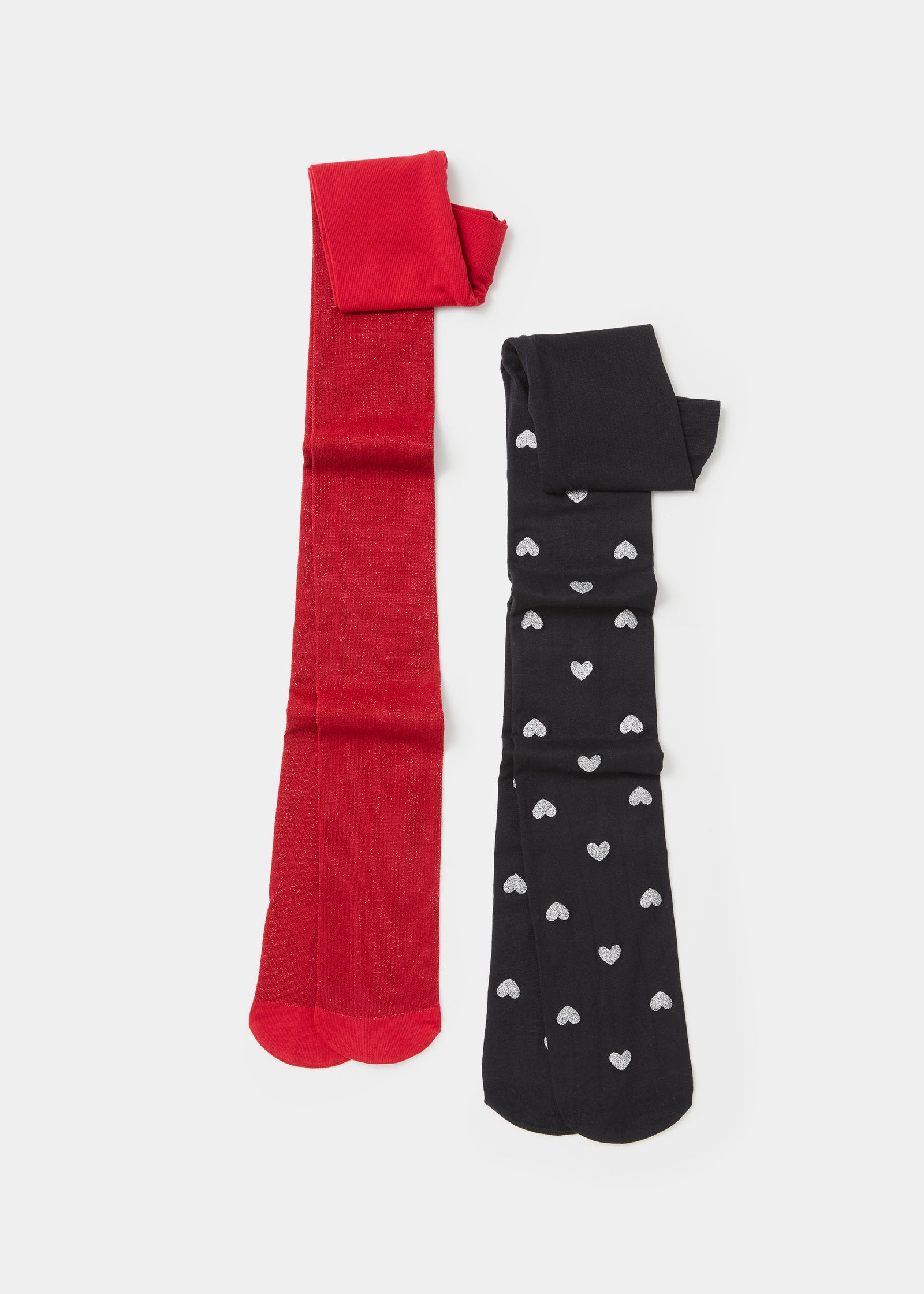 Buy Girls 2 Pack Heart Tights Online in UAE from Matalan