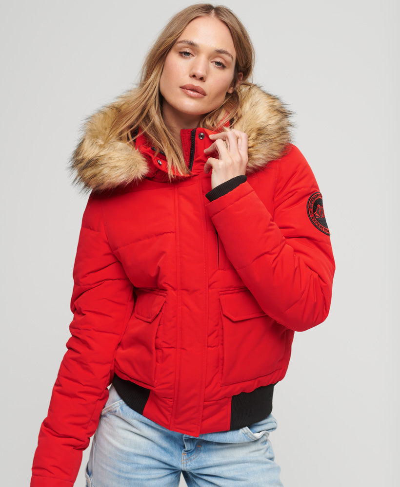 Buy Hooded Everest Puffer Bomber Jacket Online in UAE - bfab